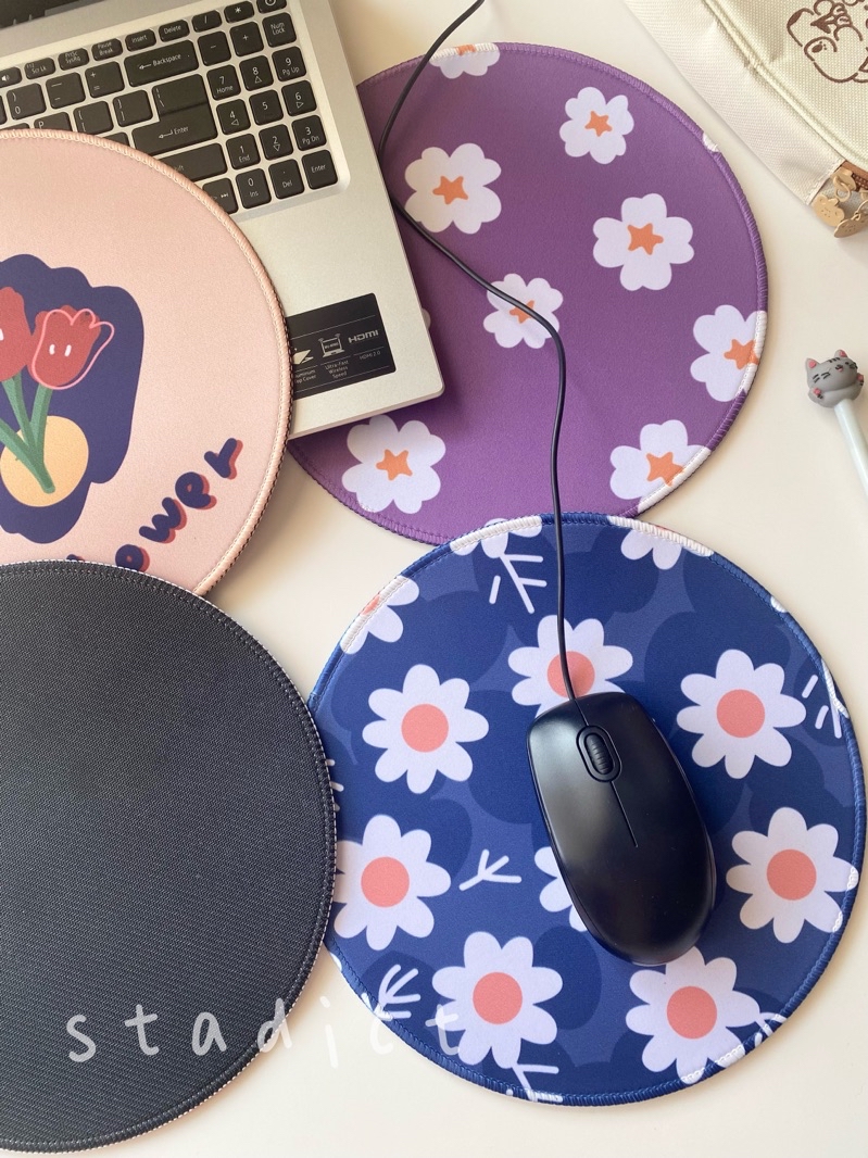 Flower Minimalist Mouse Pad Good Quality Laptop Desktop Pad (Big Size ...