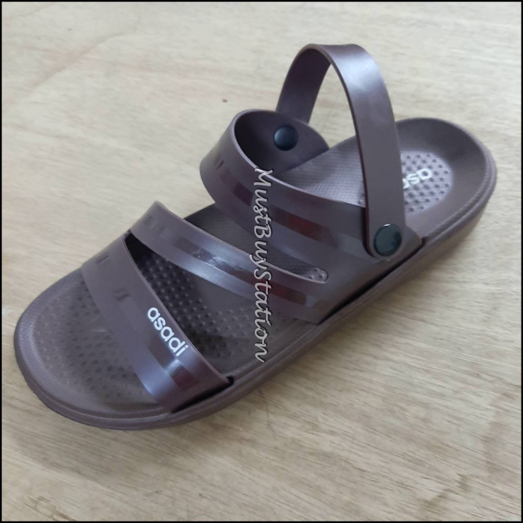 MBS Asadi Men Rubber Sandal Shoes Straps Adjustable MSAY-80304 Size 40 ...