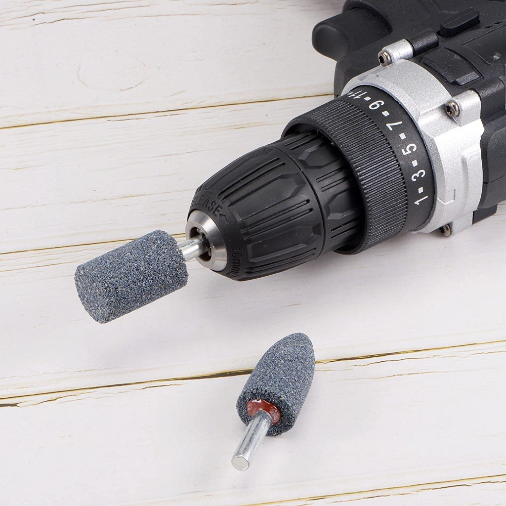 1pcs 6mm Mounted Stone Burr Grinding Head Rotary Tool Drill Die Grinder ...