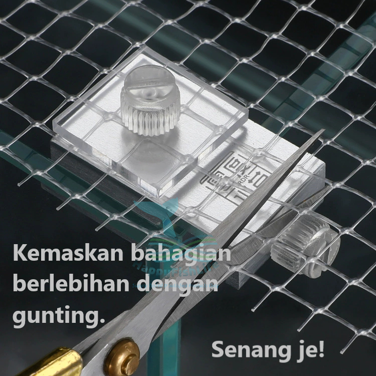 Aquarium Fish Turtle Tank Anti Escape Jumping Net Mesh Cover High ...