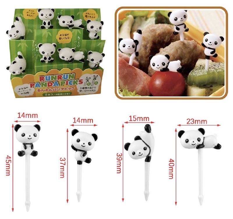Ready Stock Assorted Cute Cartoon Fruit Picks for Bento Hiasan Bento ...