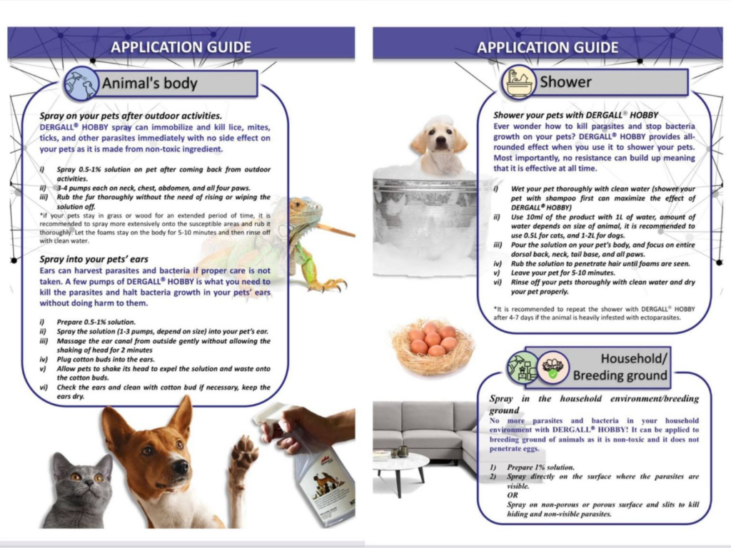 DERGALL Hobby Ectoparasite Disposal Water For Cats & Dogs (5ML/20ML ...