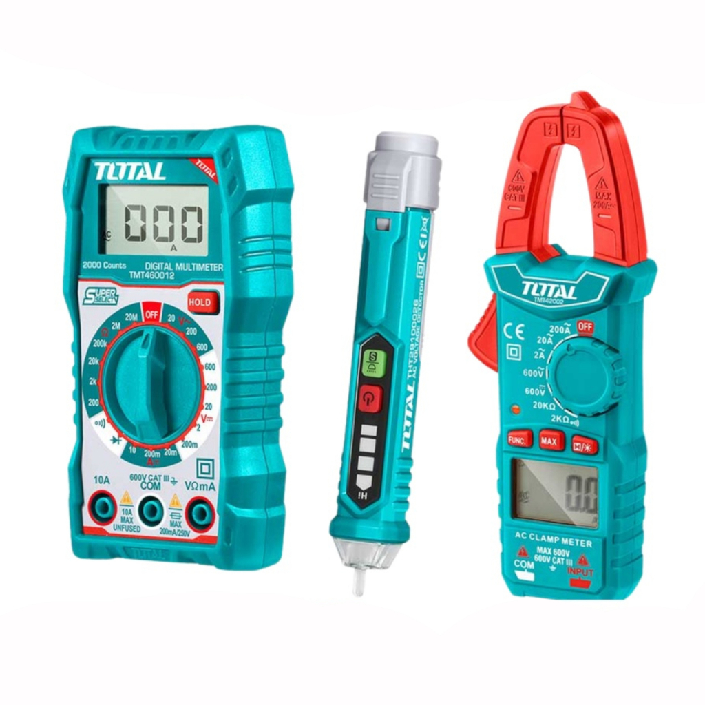 Total Electrical Test Kit Combo Set TMT43028 + Digital AC Clamp Meter ...