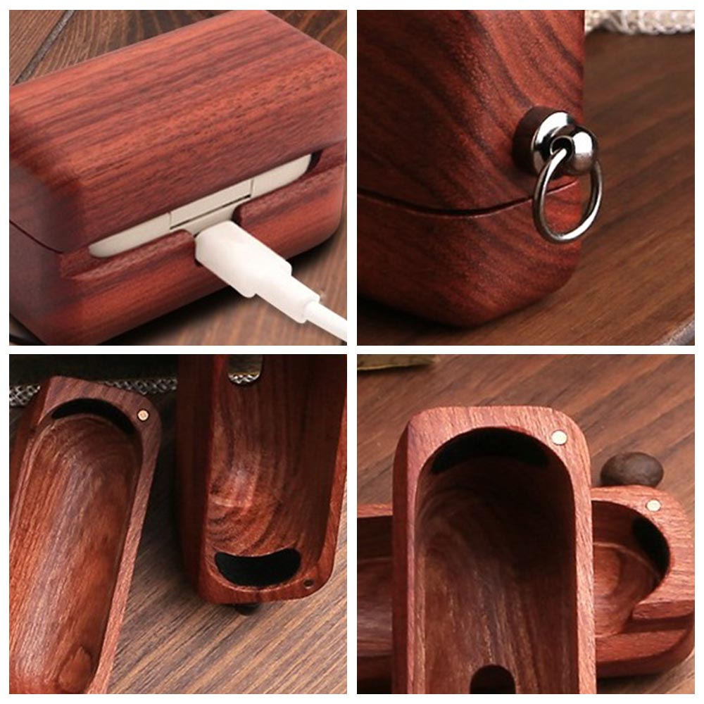 Sony WF-1000XM4 Case, Solid Wood Series (Handicraft Full Cover Protect ...