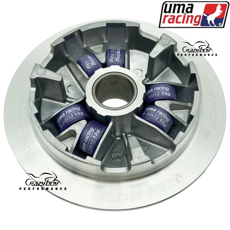 UMA RACING PULLEY CVT NMAX155 NMAX NVX155 V1 V2 SIAP ROLLER 13G 100% ...