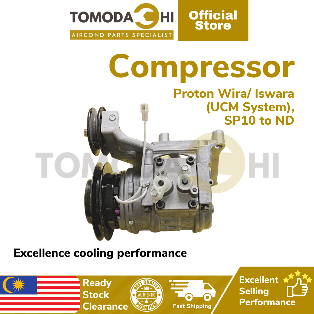 TOMODACHI Car Aircond Compressor UCM Proton Wira Iswara SP10 to ND ...