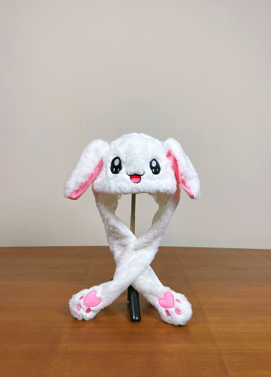 KIDOO Adult Kidz Rabbit Bunny Cartoon Animal Hat Plush Moving Long Ear ...