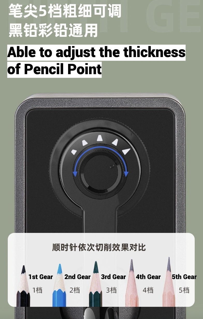 [HY] Speaker Deli Sharpener Pencil Student Stationery Office Student ...