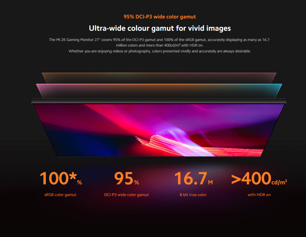 [Global] Xiaomi Mi 2K Gaming Monitor 27 inch | 2560 x 1440 2K IPS ...