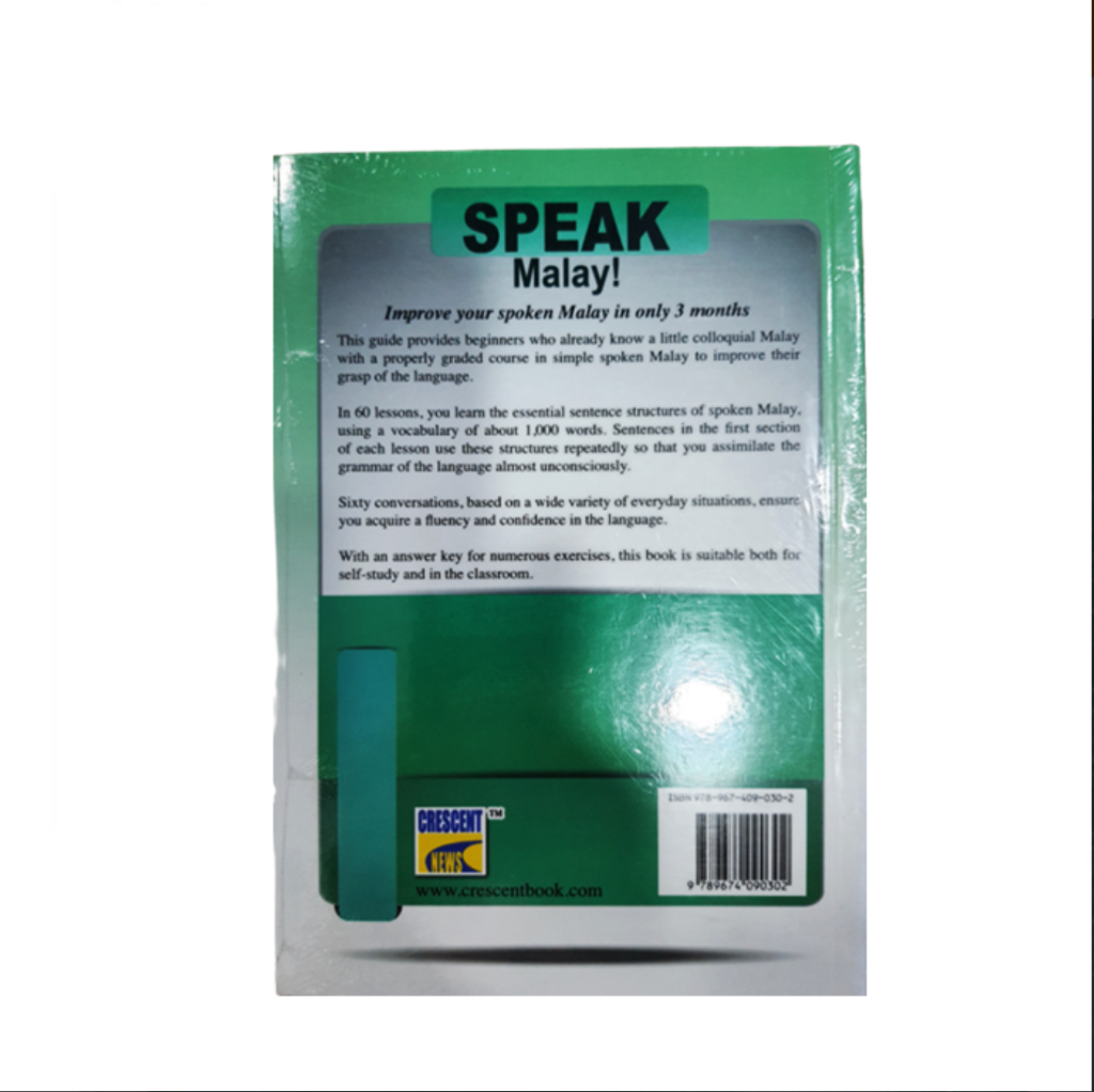 Book: Learn To Speak Malay with 60 Lessons, Sentences Structure of ...