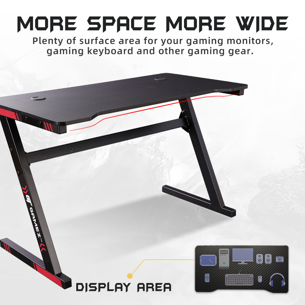 KitchenZ Melamine Gaming Table Gaming Desk Study Table Working Table ...