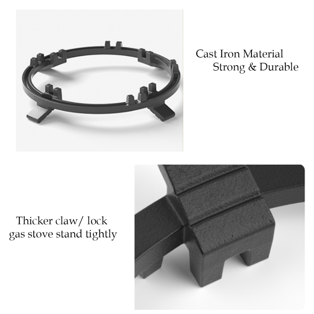 Dealforhome 🎡 Gas Stove Cover【 4&5 Claw Gas Stove 】Wok Ring Rack Non ...