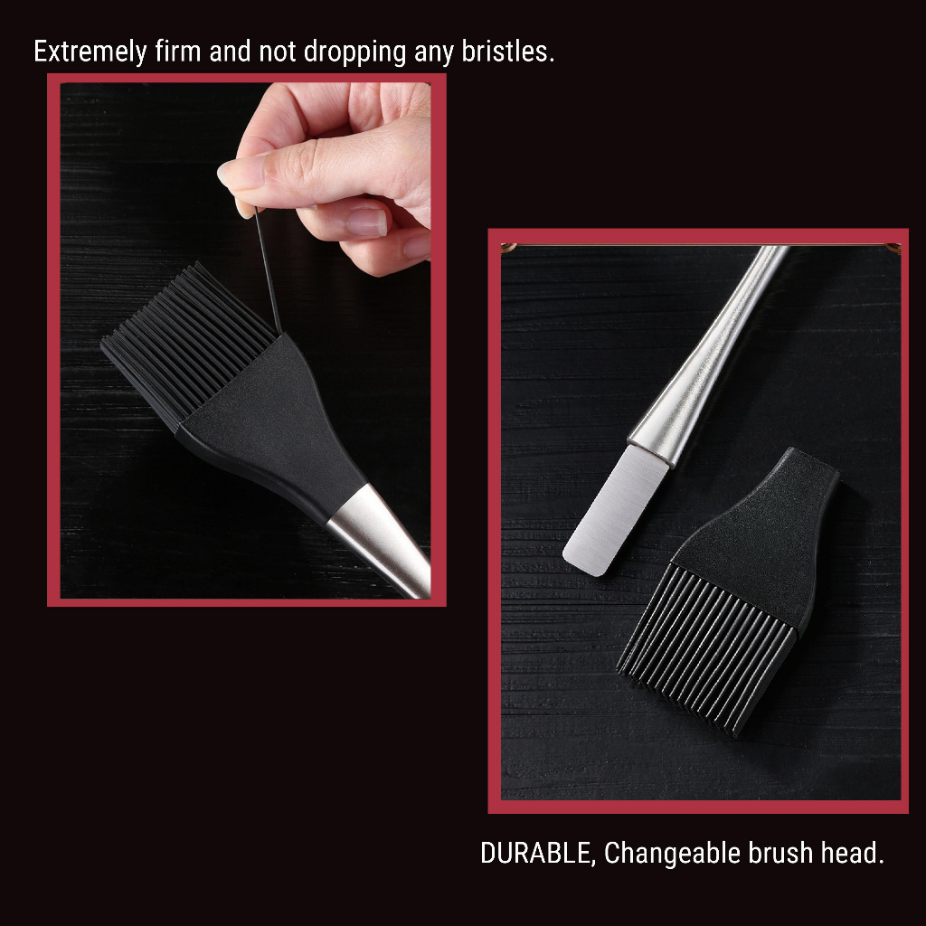 SSGP SUS304 Silicone Oil Brush/ BBQ Oil Brush/ Pastry Brush/ Basting ...