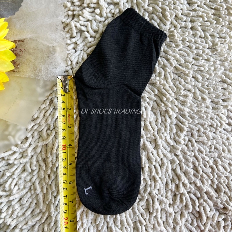 🎋 3 Pairs Unisex Bamboo Charcoal Fibre Full Black Socks Stocking ...
