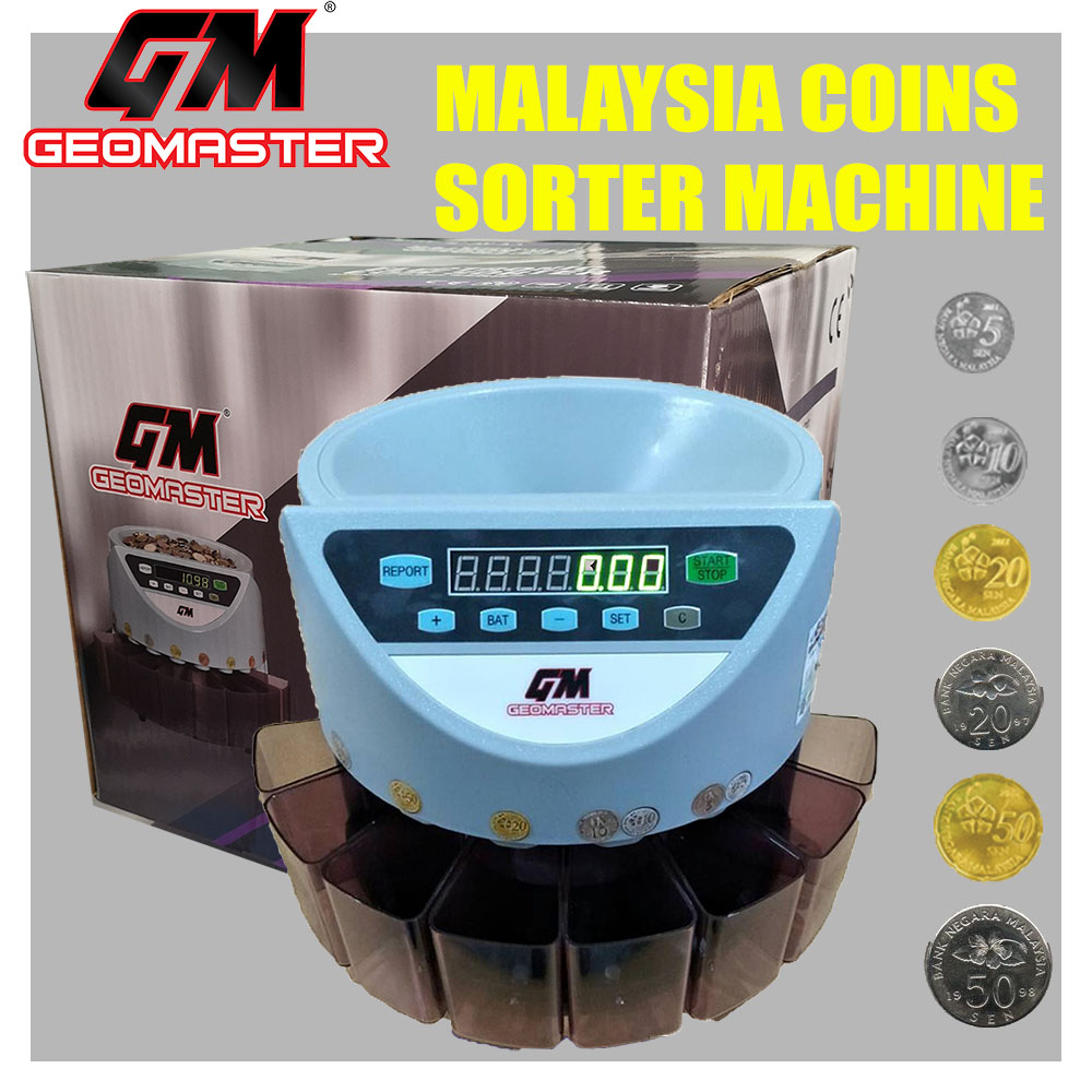 Geomaster money coin Counter , Coins Sorter , Malaysia Coins Sorter ...