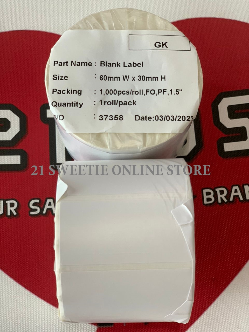PREMIUM 60x30 Blank Barcode Label 1 Panel Art Paper Sticker Avery ...