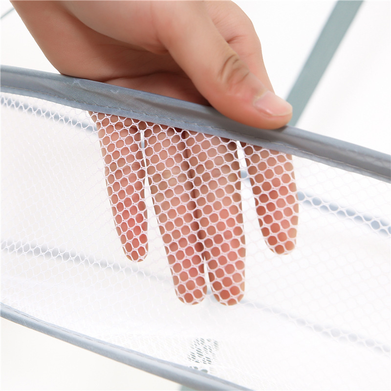 Double Layer Laundry Net Drying Rack Mesh Basket Hanging Collapsible ...