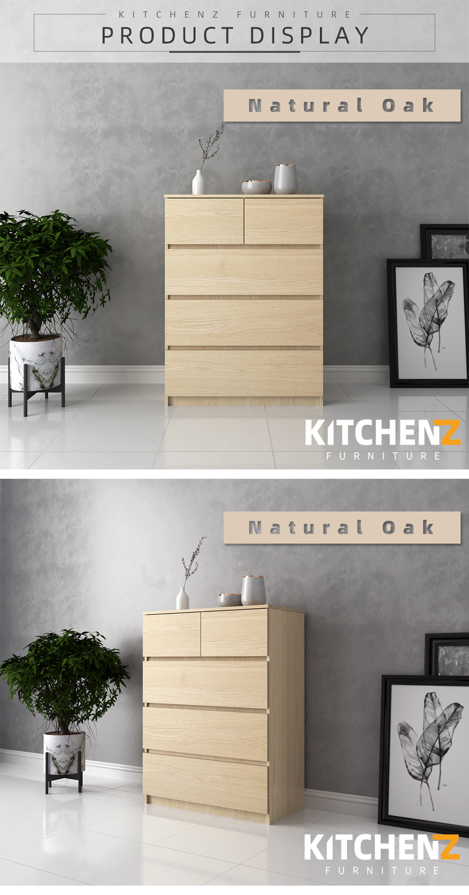KitchenZ 4 Layer Chest Drawer 5 storage drawer Almari Laci Layer Drawer ...