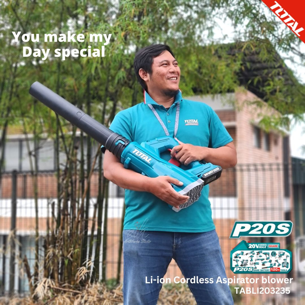 TOTAL P20s 20v Series Li-ion Cordless Aspirator blower, Dust blower ...