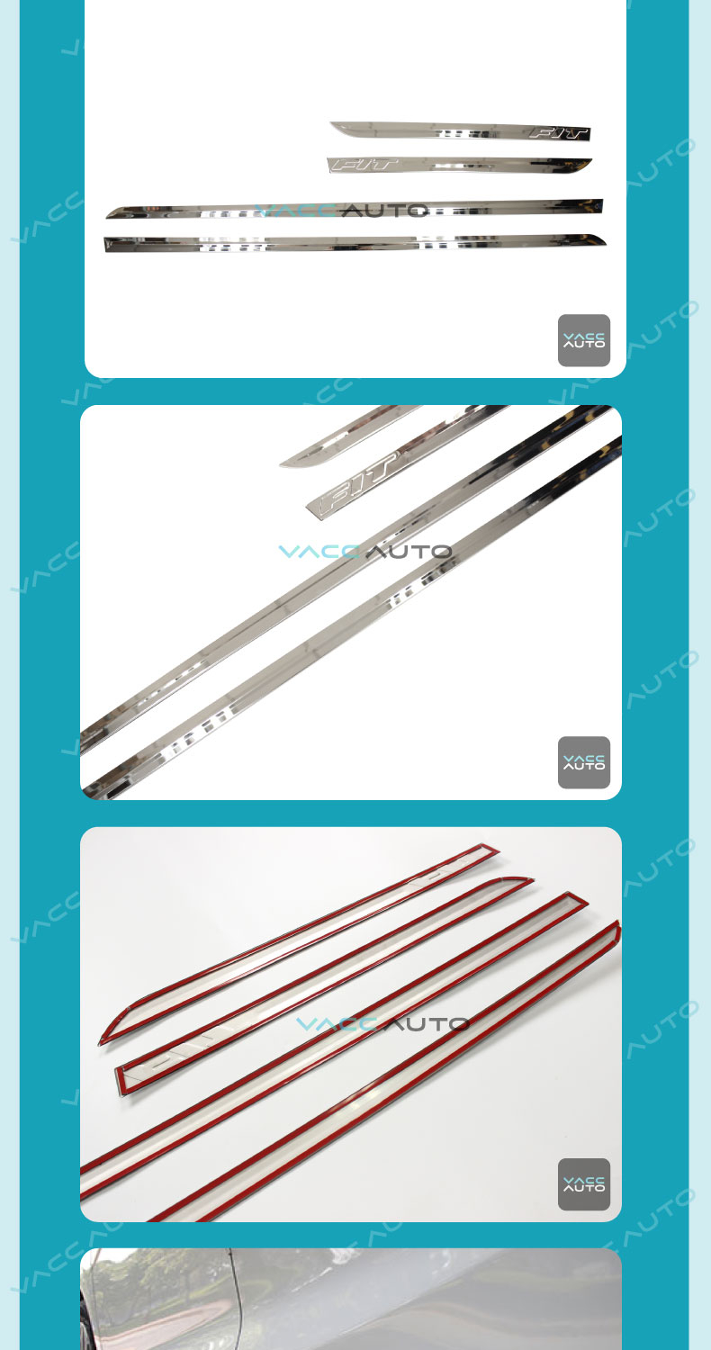 Honda Jazz Fit GK GK5 T5A 3rd Door Moulding Chrome Lining Garnish Trim ...