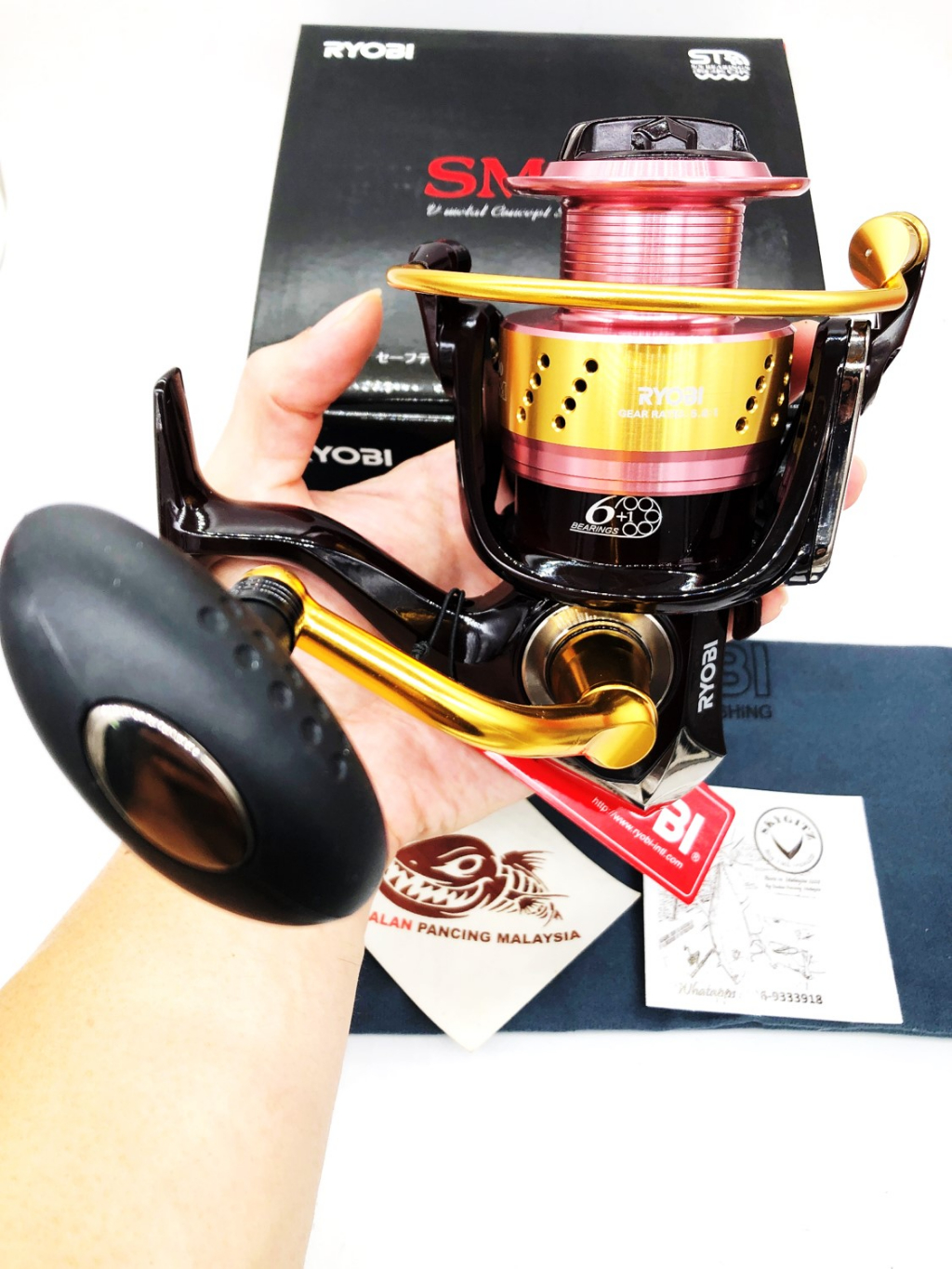 RYOBI 2022 SMAP EPM 1000-8000 Max Drag 12KG Ultralight fishing Spinning ...
