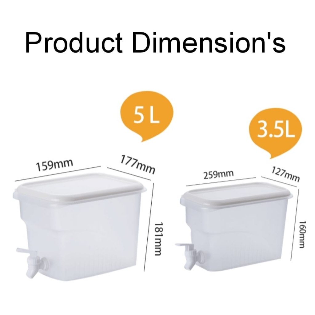 5L Water Dispenser with Faucet, Beverage Dispenser with Spigot, Drink ...