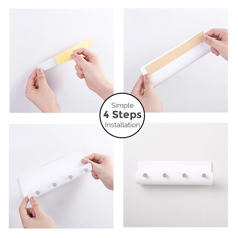 ZENi Key Holder & Letter Holder | Wall Mounted Key Hanger Hook with ...