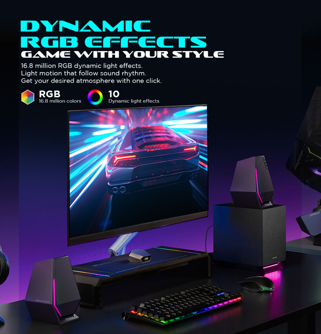 Edifier Hecate G1500 Max Bluetooth Gaming Speakers with Subwoofer - RGB ...