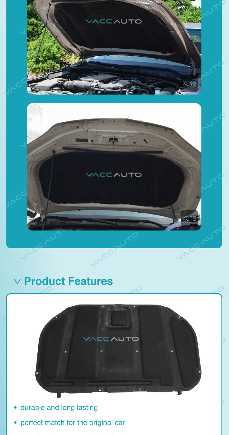 Toyota Fortuner Front Bonnet Engine Cover Sound Proof Cover Hood Insulator For Fortuner (2016 ...