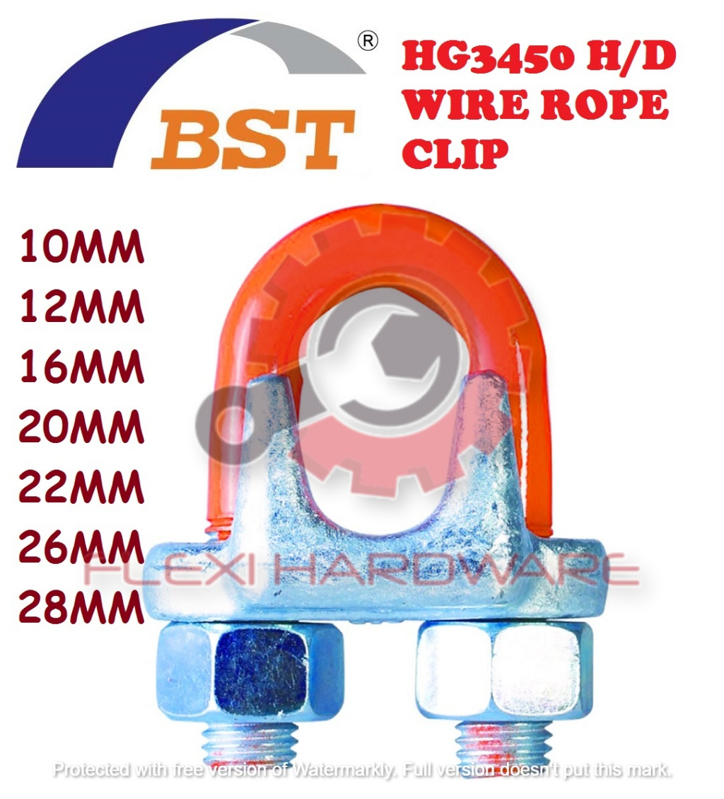 BST HG3450 HEAVY DUTY Wire Rope Clip - Malaysia BST HG3450 Wire Rope ...