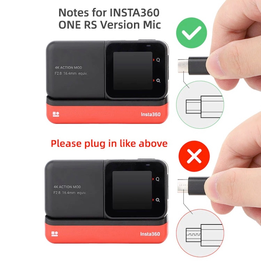 SUNNYLIFE MC490 Lavalier Microphone Lav Mic Live Vlog Video Recording ...