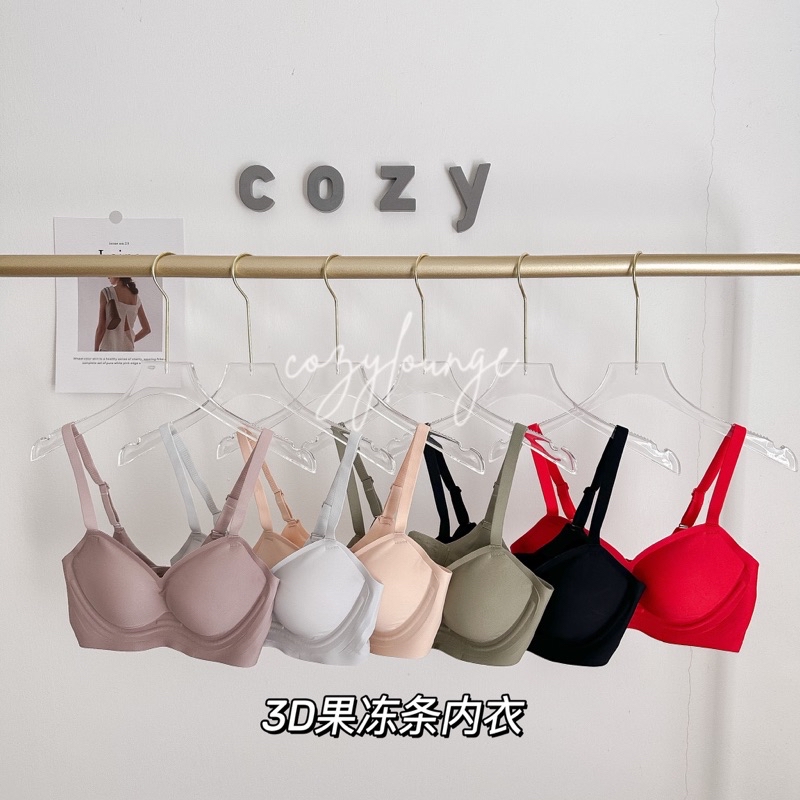 [cozylounge] Lacey 3D Jelly Bra | Massage Bobo Balls | Fixed 1.2cm Bra ...