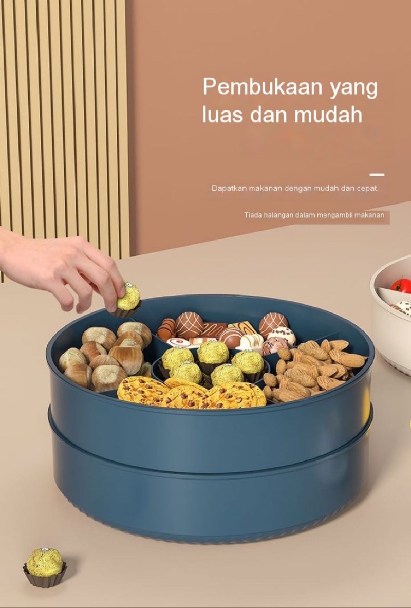 5 in 1 Snack Food Storage With 5 Compartments Set Bekas Kuih Raya ...
