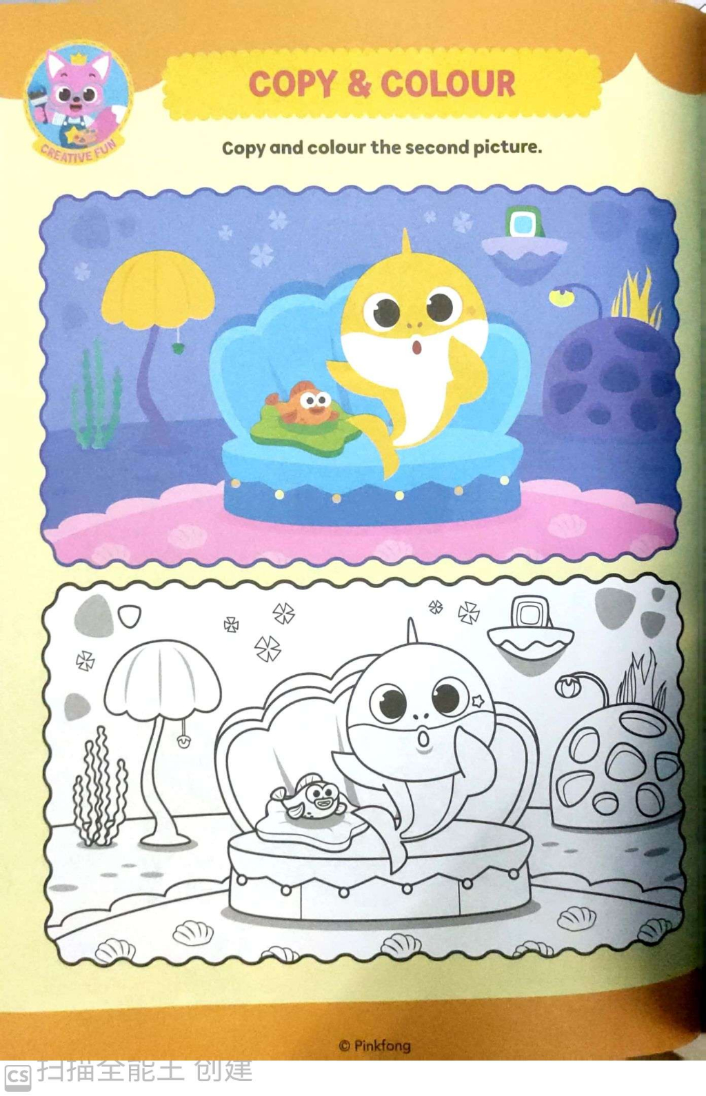 [FUNBOOK] Baby Shark - My Fun Activity Book 24 Colour Pages | Shopee ...