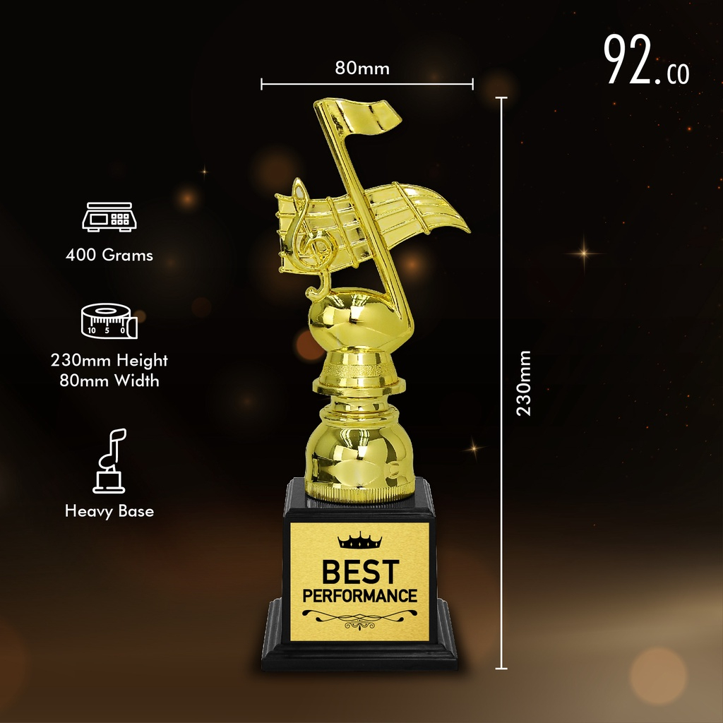 [Music Trophy] Singing/Karaoke/Music Trophy Award. Piala Muzik Trofi ...