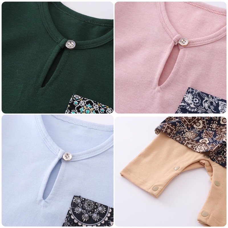 (RAYA SALES) New Born Baju Raya Baju Melayu Sampin Rompers Baby Baju ...