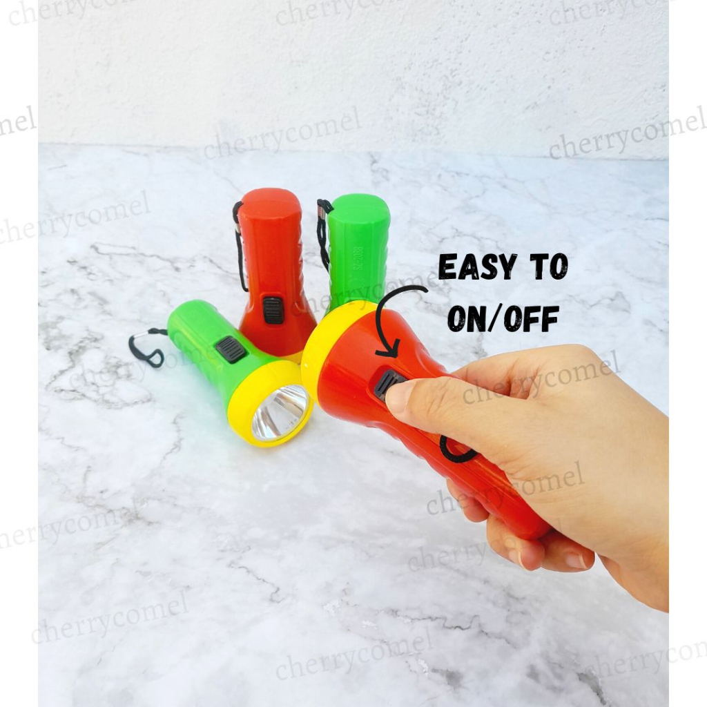 FREE BATTERIES! Small Torchlight Flashlight for Kids White Light Flash ...