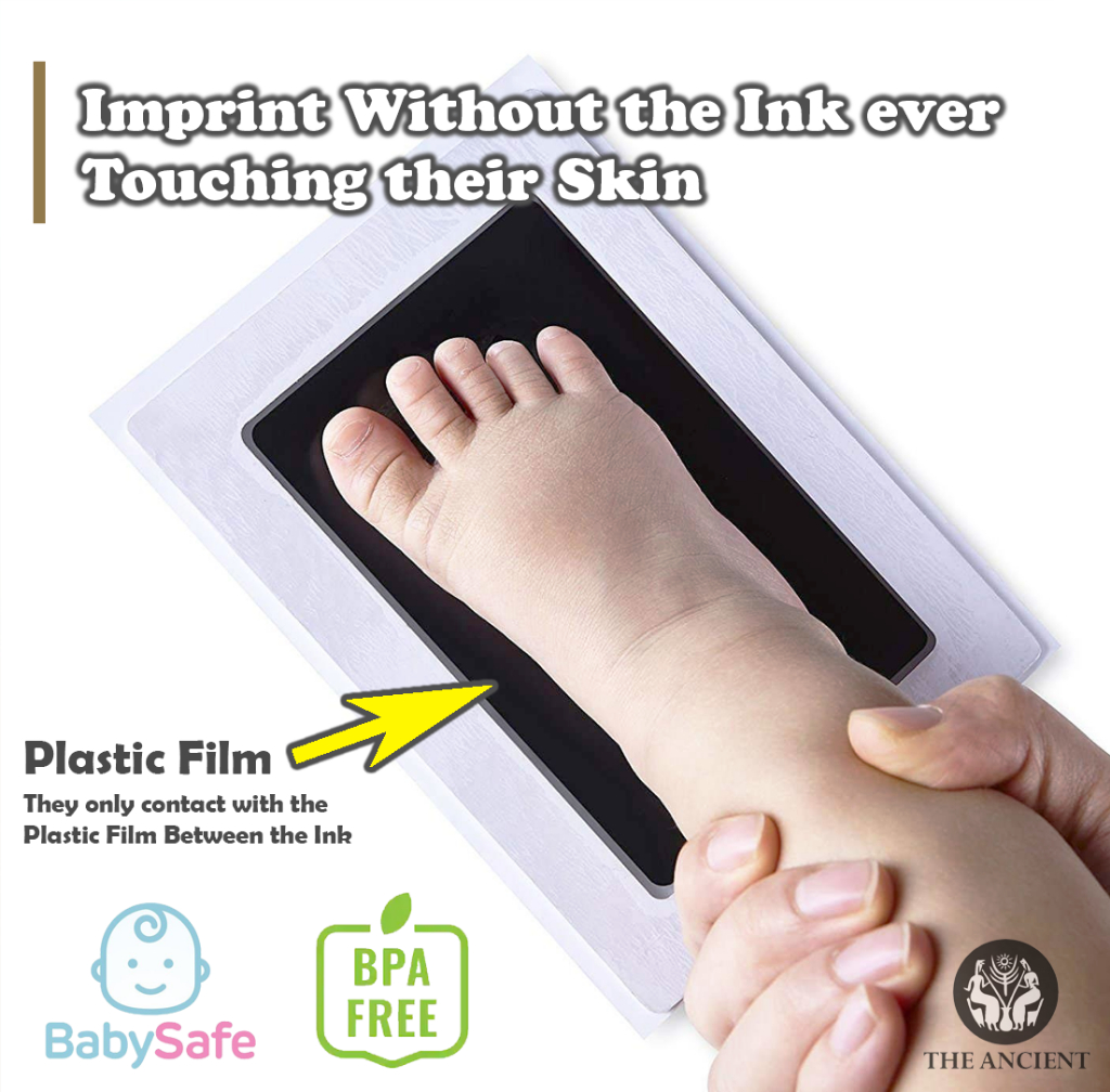 Baby Handprint & Footprint Kit Bayi: Inkless Infant Hand Foot Print ...