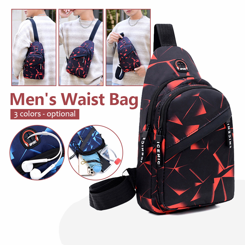 Fashion Men Chest Bag Casual Shoulder Bag Travel Crossbody Bag On ...