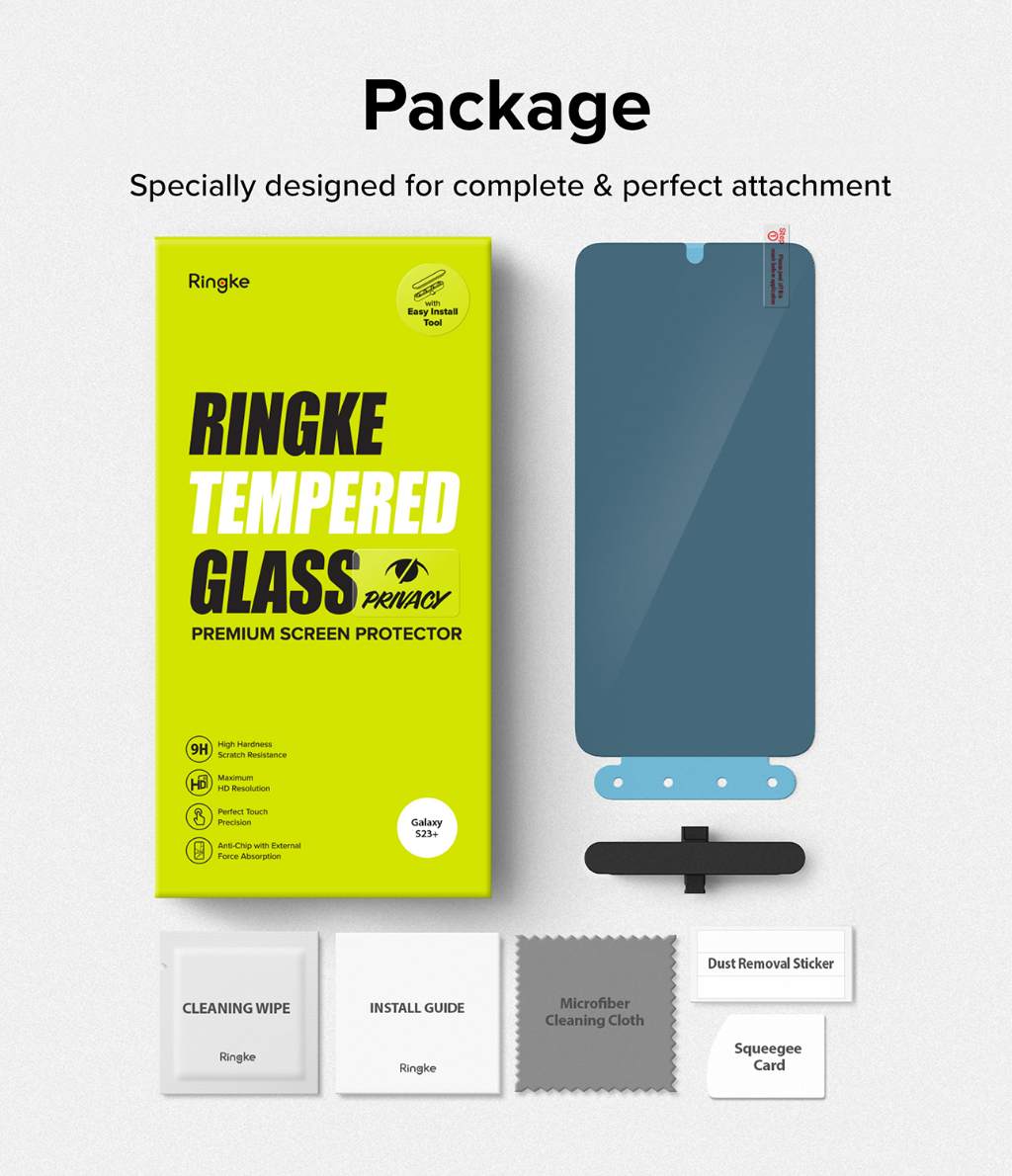 Ringke Privacy Tempered Glass For Galaxy S23 Plus Screen Protector ...