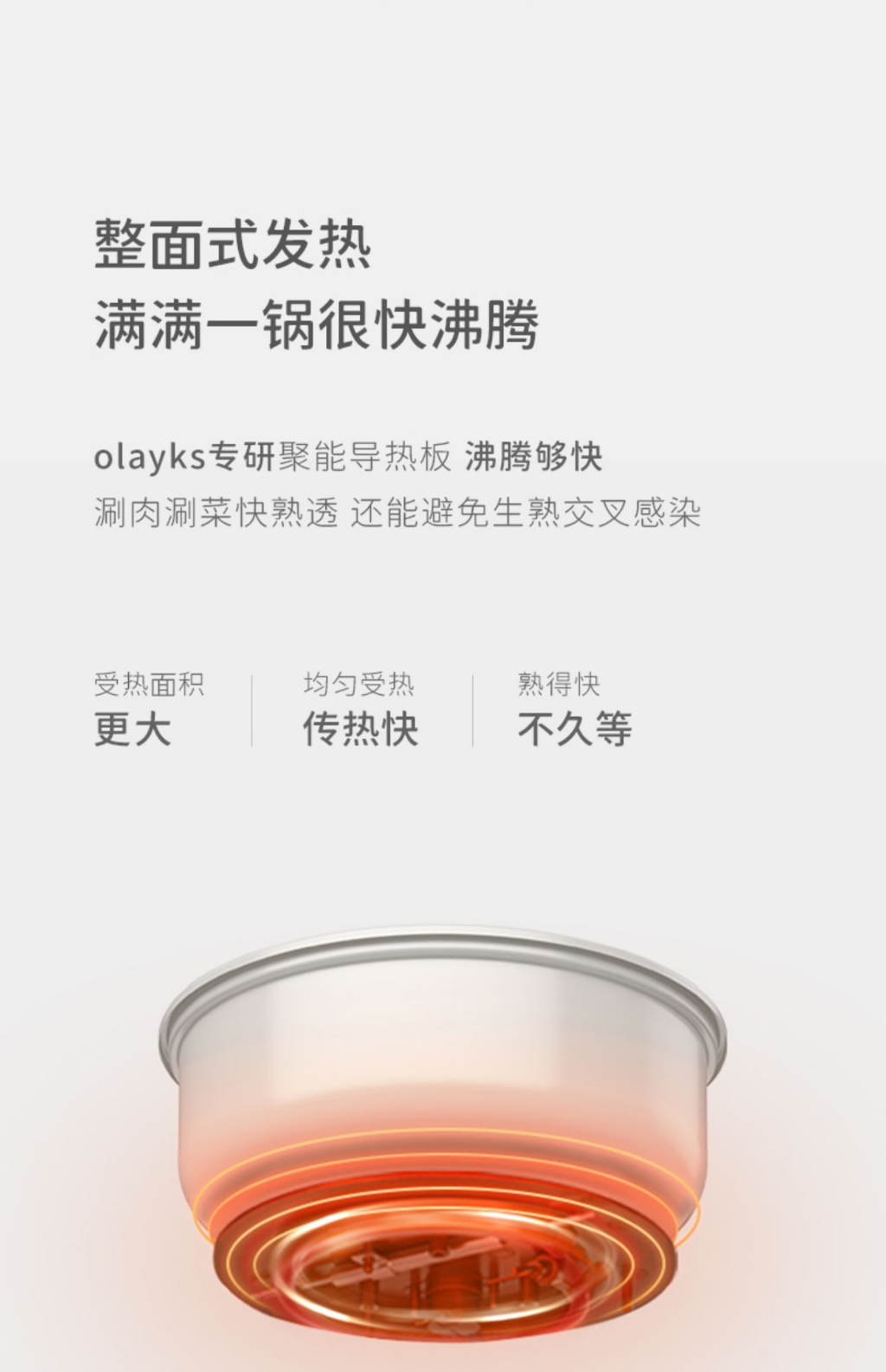 Olayks Multifunction Electric Cooker With Steamer Steamboat Cooker Hotpot Non-Stick Cooking Pot ...