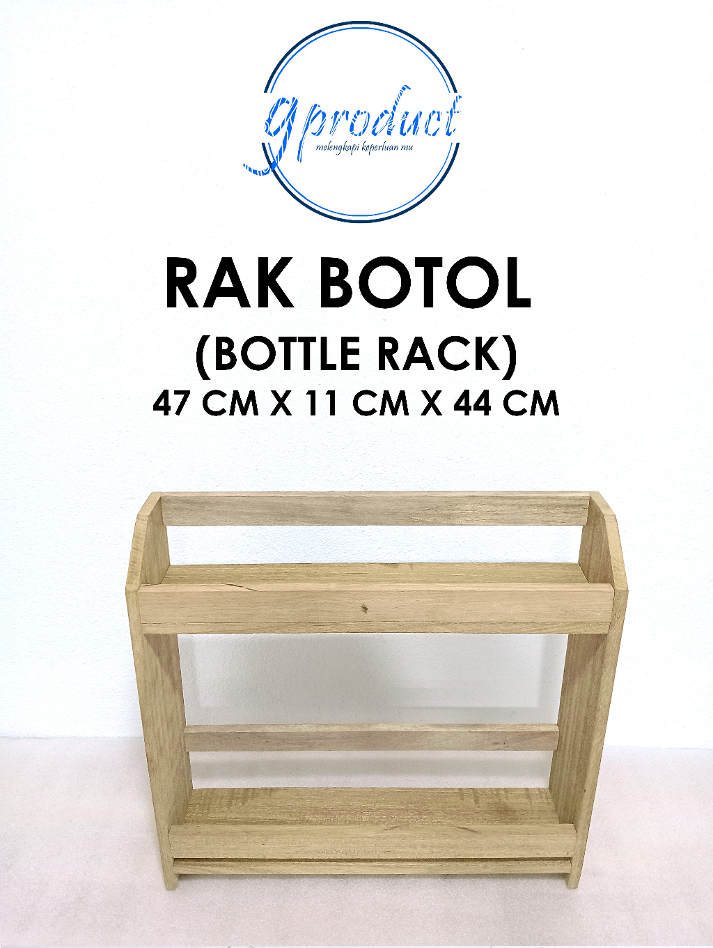 RAK BOTOL | BOTTLE RACK | WOOD | KAYU | KITCHEN | DAPUR | SIMPLE ...