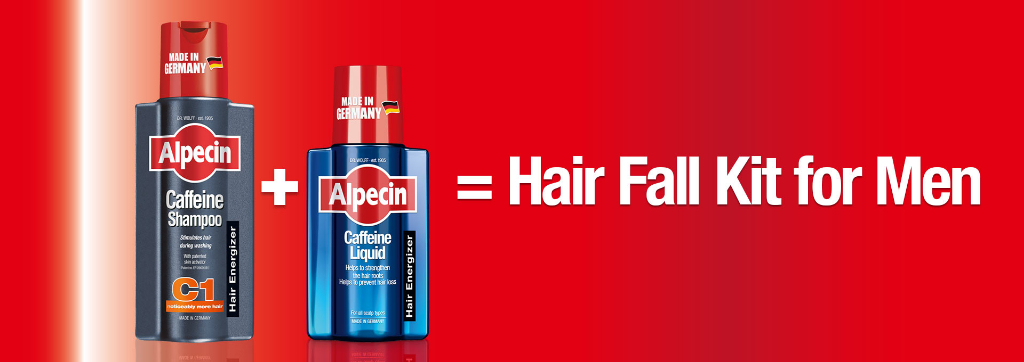 Alpecin XXL Hair Loss Kit - Men's Shampoo C1 (375ml)/Hair Tonic (200ml ...
