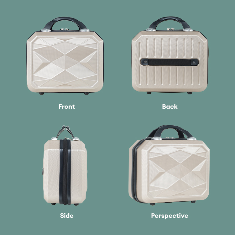 Case Valker Carja 12 inches ABS Cosmetic Case Travel Luggage Bag (12 ...