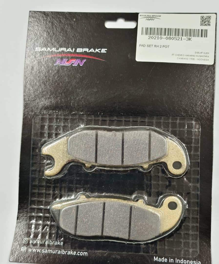 Original Samurai Brake Nissin Brake Pad 2 Pot / 4 Pot Disc Pad Ready Stock Pad Nissin | Shopee ...