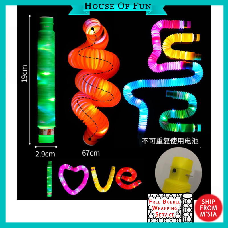 Kids LED Lightning Colourful Tube Light Stick Toys Fash Light Toys Kids ...