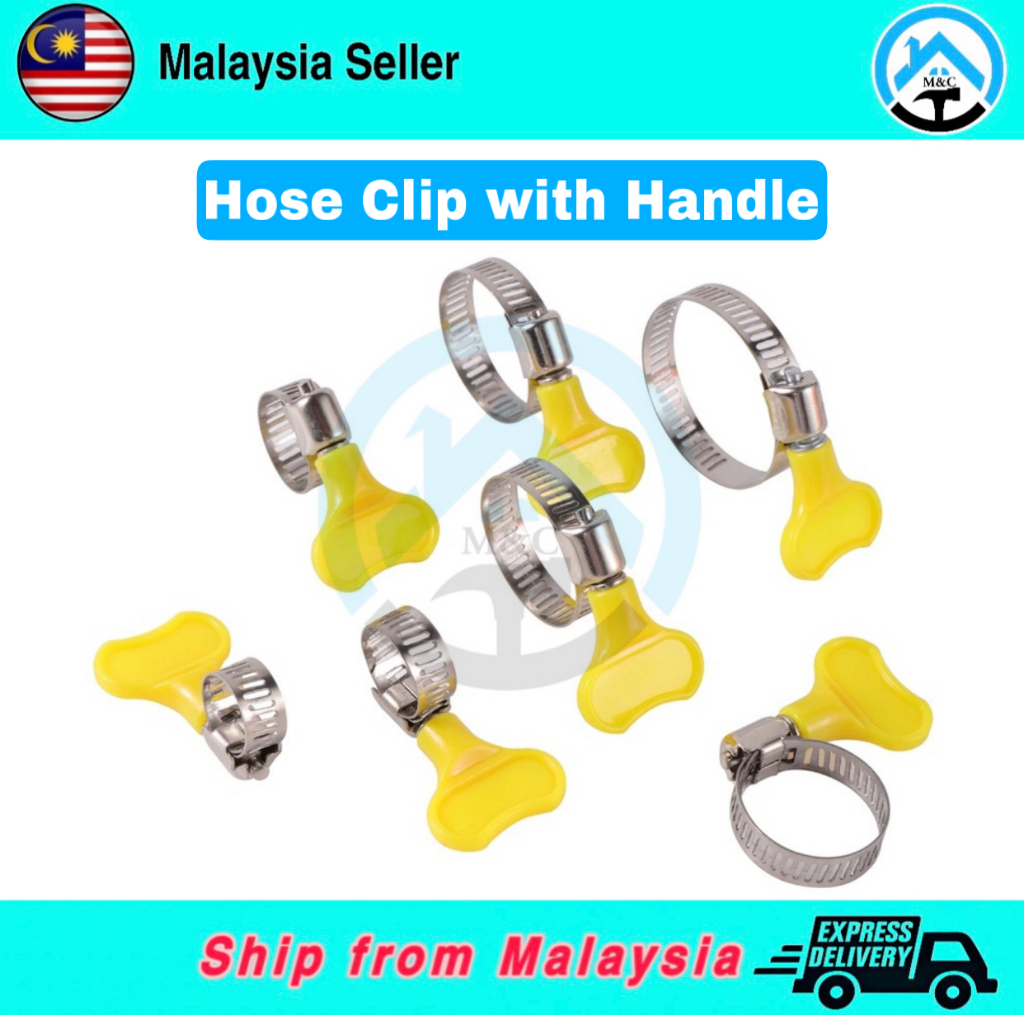 Stainless steel 201 Hose clip with Handle, Hose Clip Clamp Pipe Clip ...
