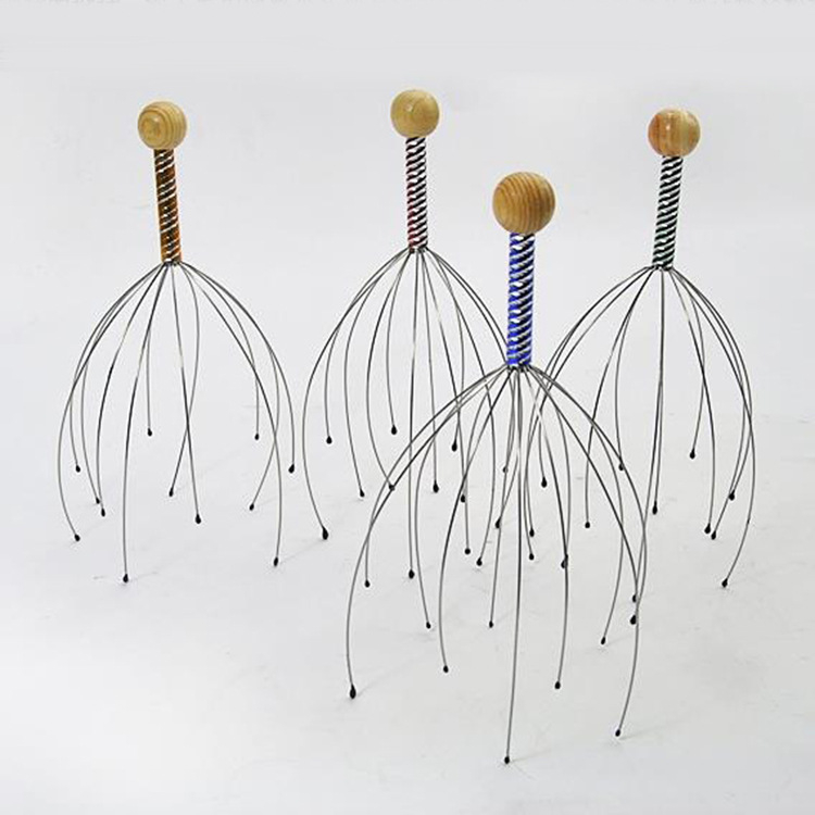 Bedroom💤 Stainless Steel Octopus Massager Acupuncture Scalp Head Neck ...