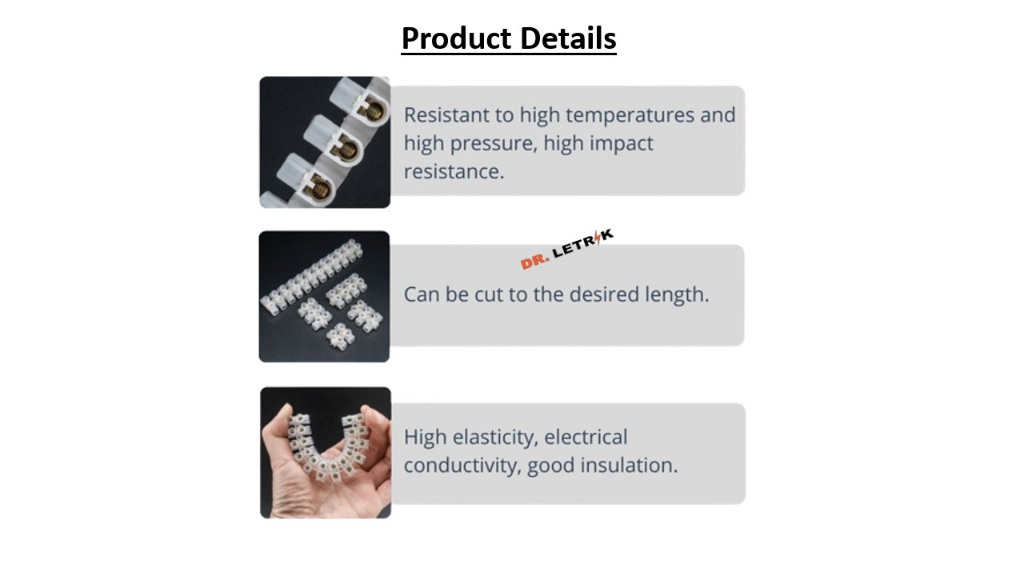 10A / 15A / 20A / 30A / 60A PVC Cable Connector Terminal Strip ...