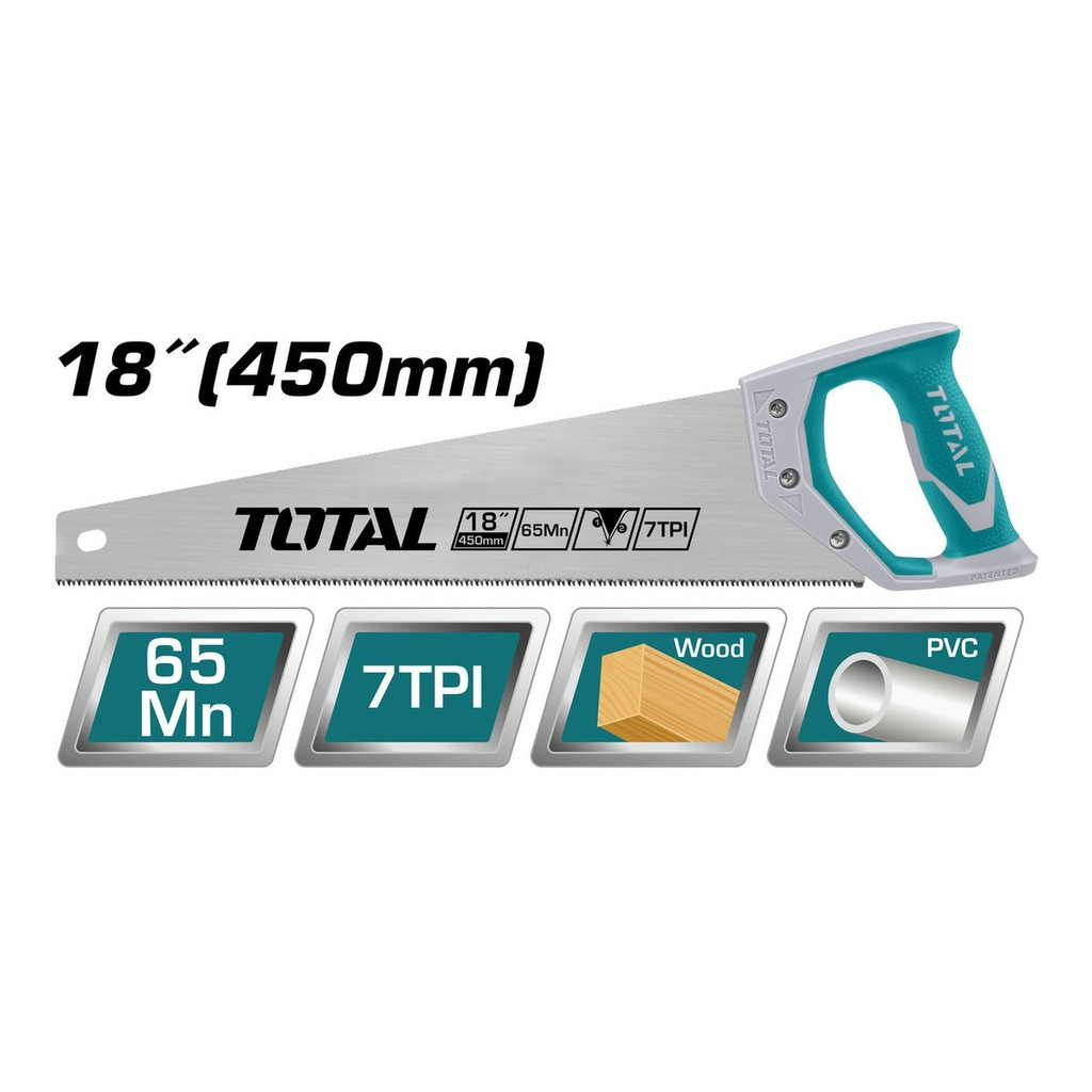 Total Hand Saw Wood 16" Gergaji Kayu Tangan Potong Kayu Gergaji Papan ...